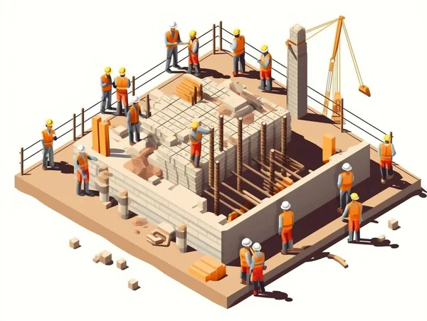 Building Foundation Cartoon