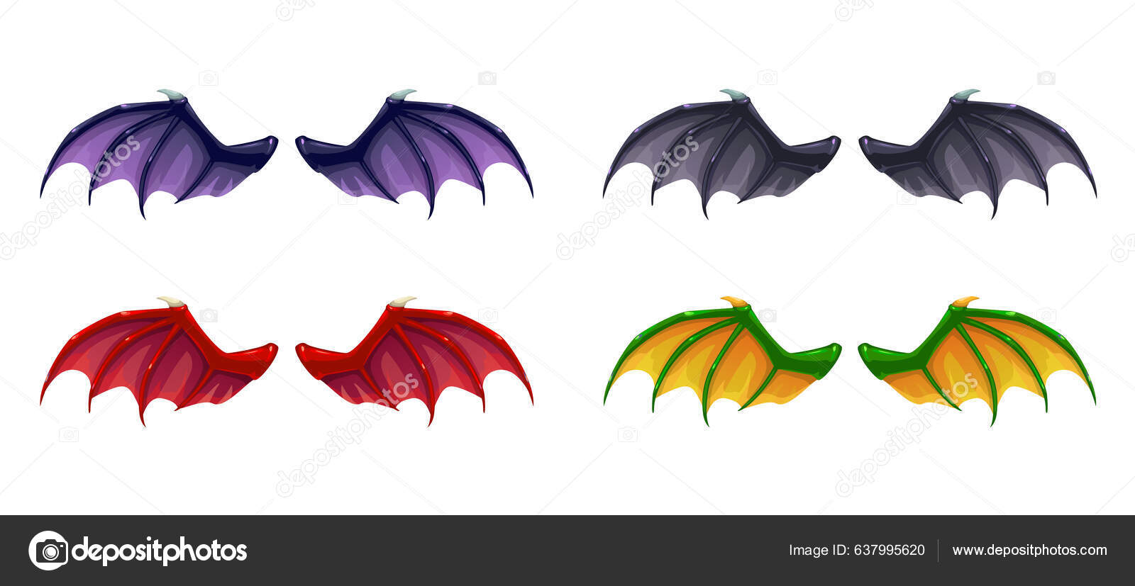 Cartoon Bat Wings