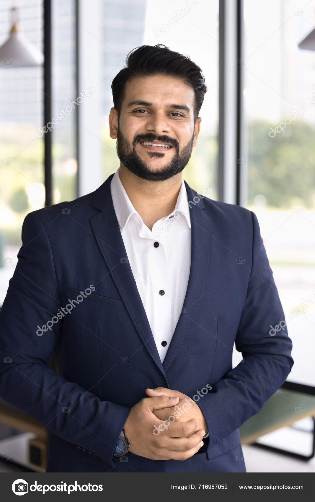 Positive Confident Company Director Formal Jacket Posing Corporate ...