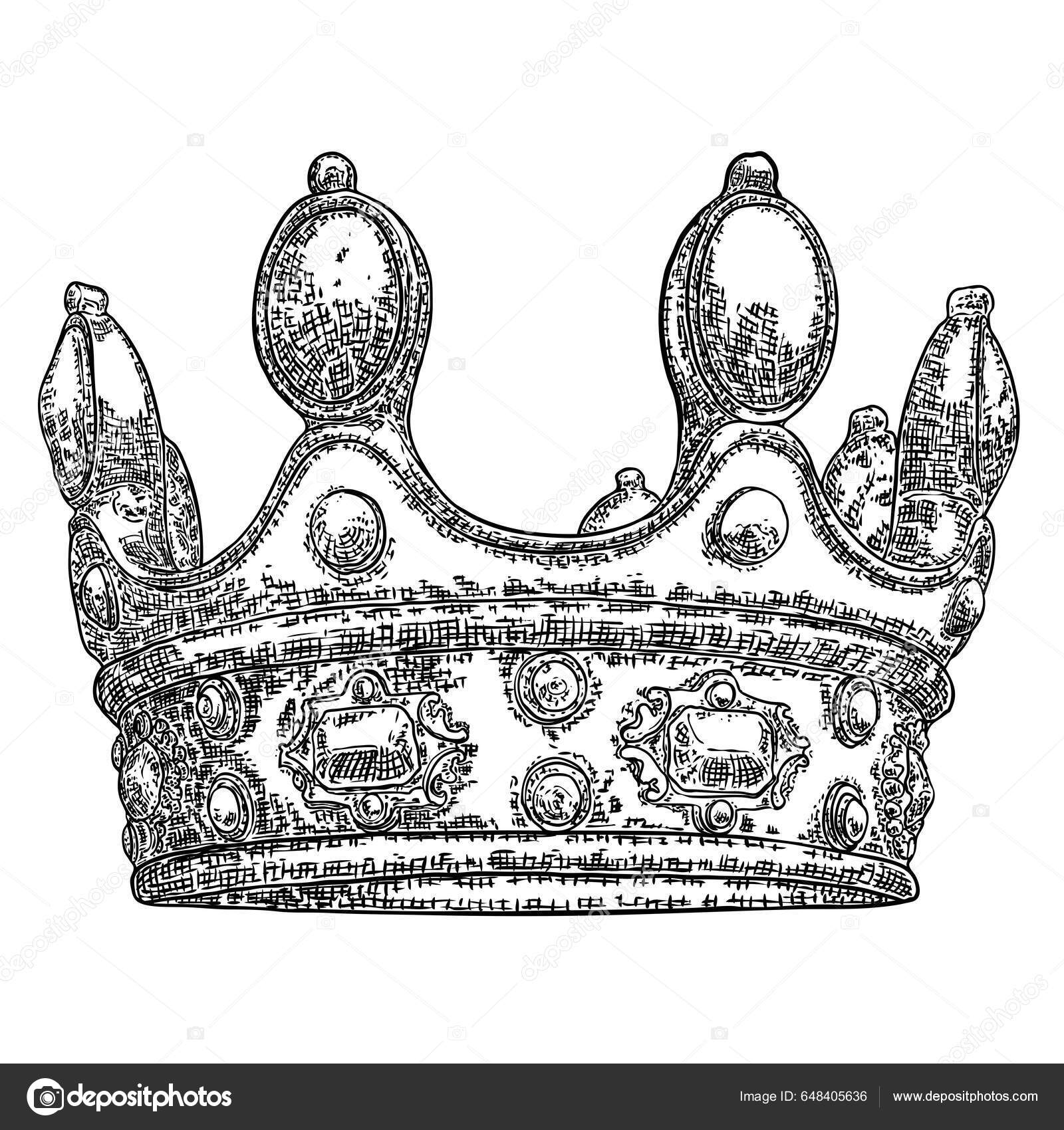 Royal King Crown Drawing