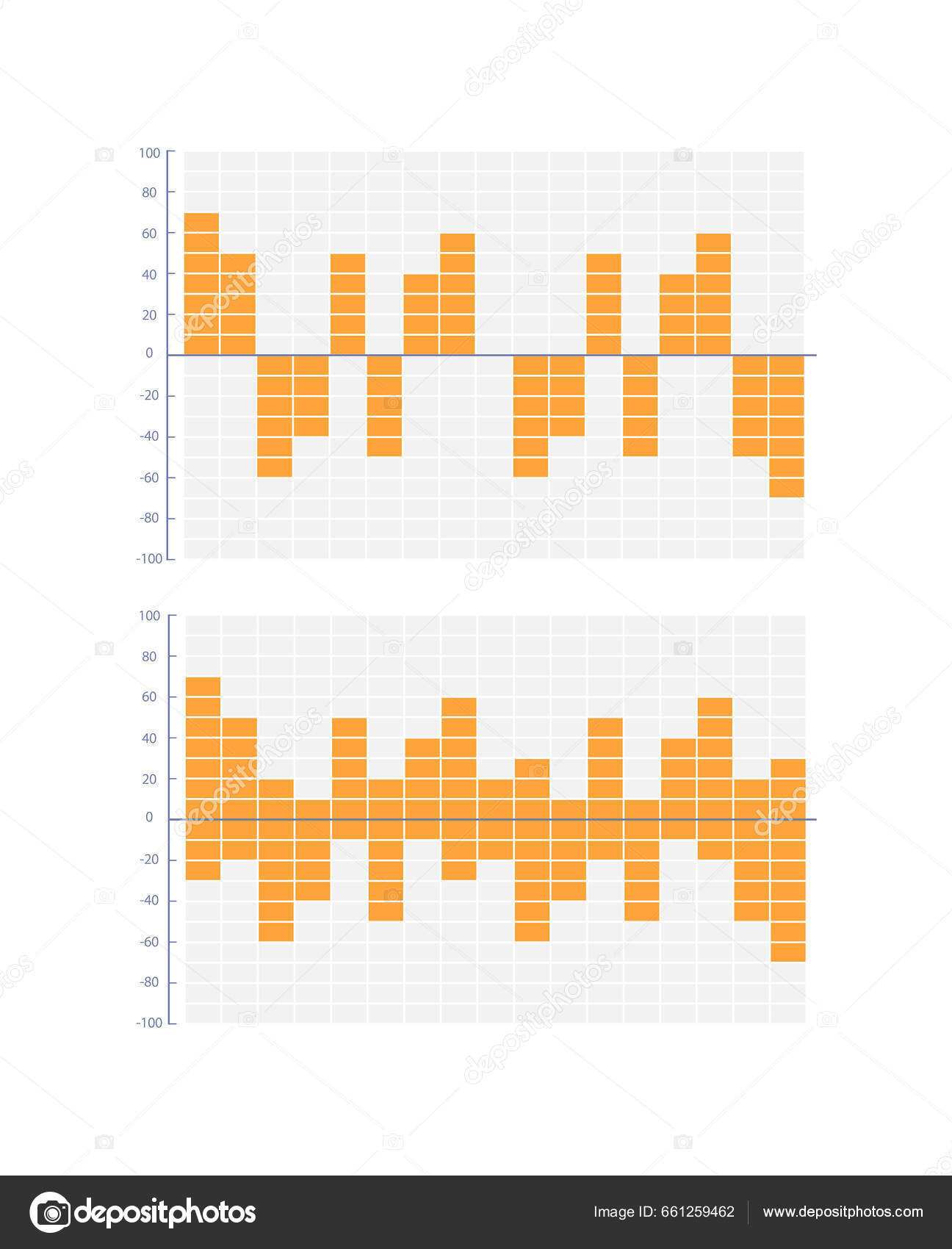 Directional Column Infographic Chart Design Template Set Mirror Diagram ...