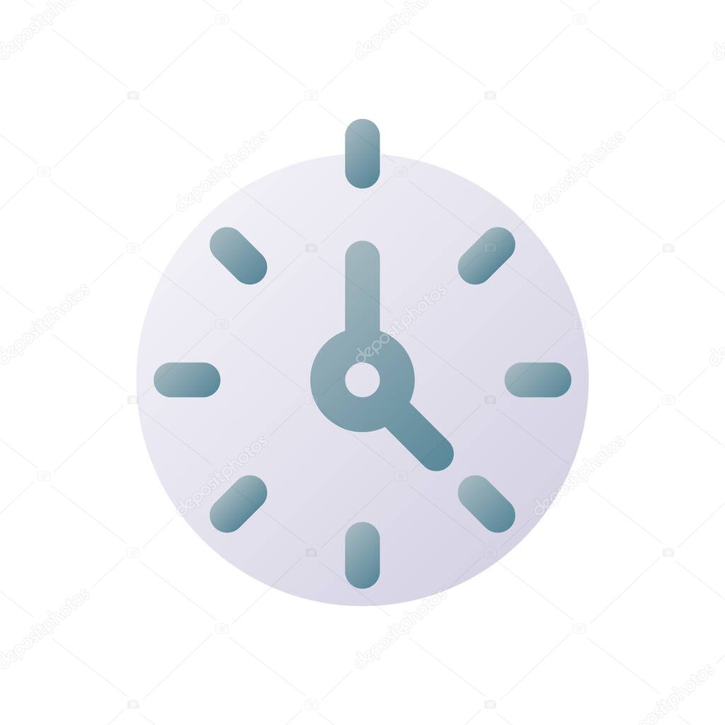 Píxel de cronómetro perfecto gradiente plano icono ui bicolor ...