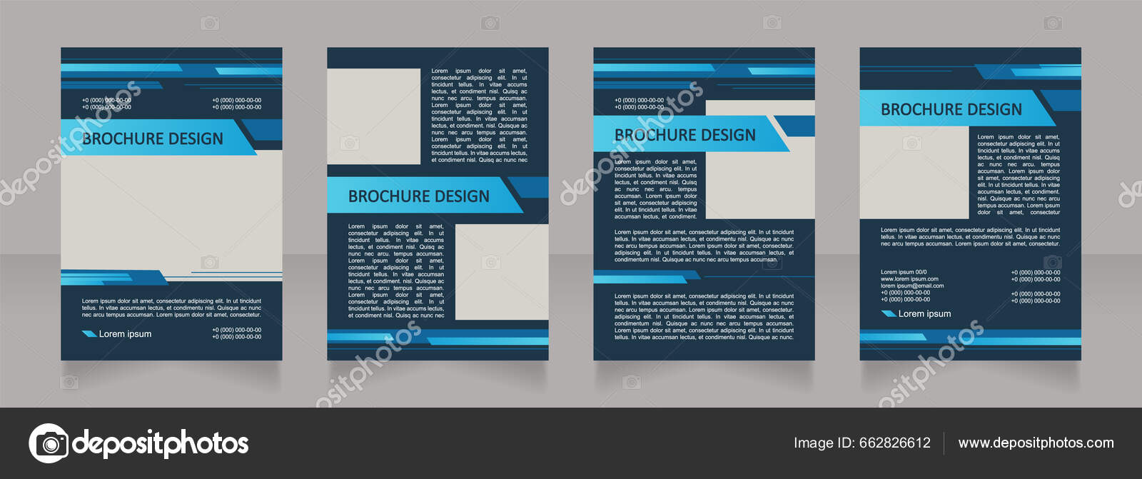 Utility Payment Options Blank Brochure Layout Design Banking Service ...