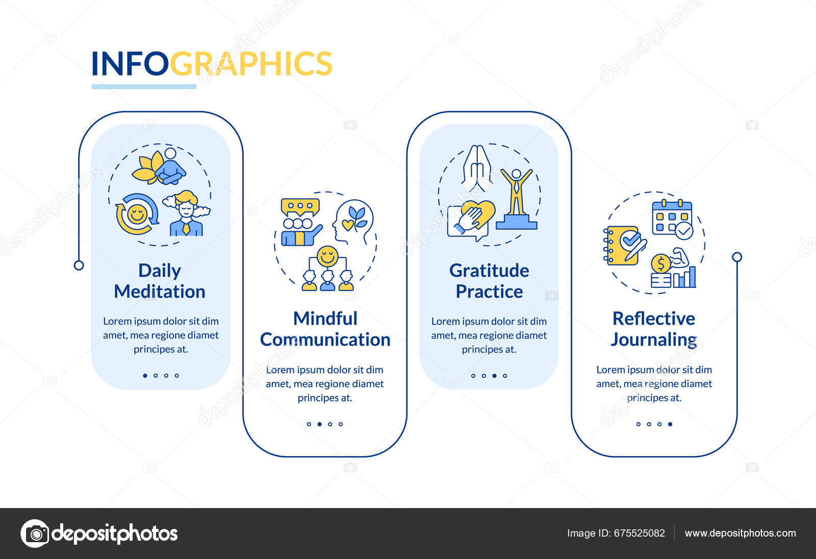 Mindful Entrepreneurship Vector Infographics Template Linear Icons ... Mindful Entrepreneurship Vector Infographics Template Linear Icons ...
