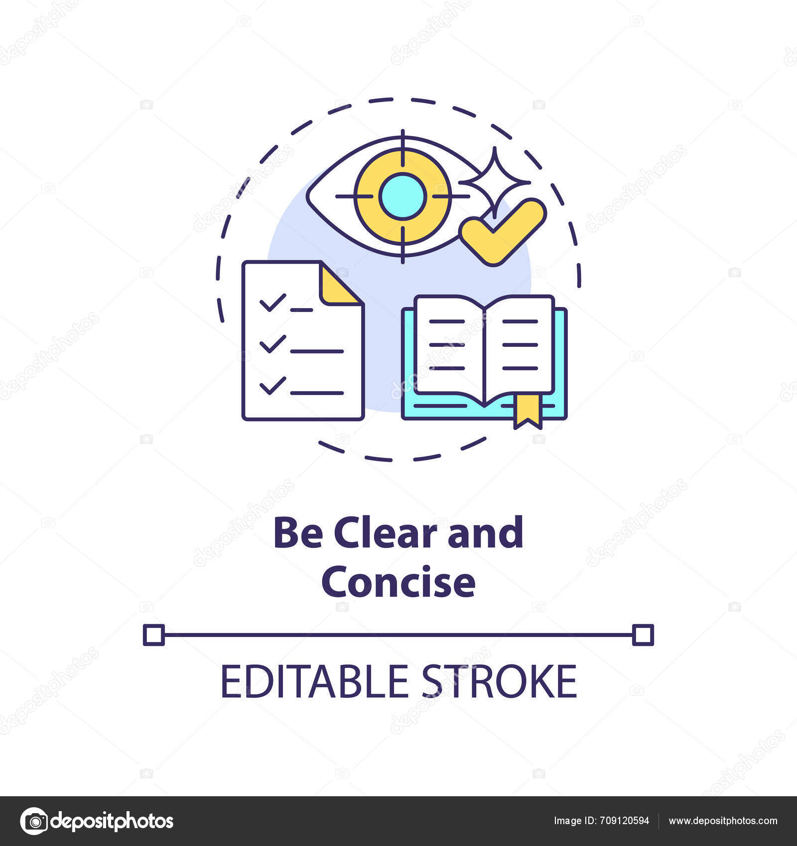 Clear Concise Multi Color Concept Icon Prompt Engineering Tips Accurate Stock Vector by ©bsd ...