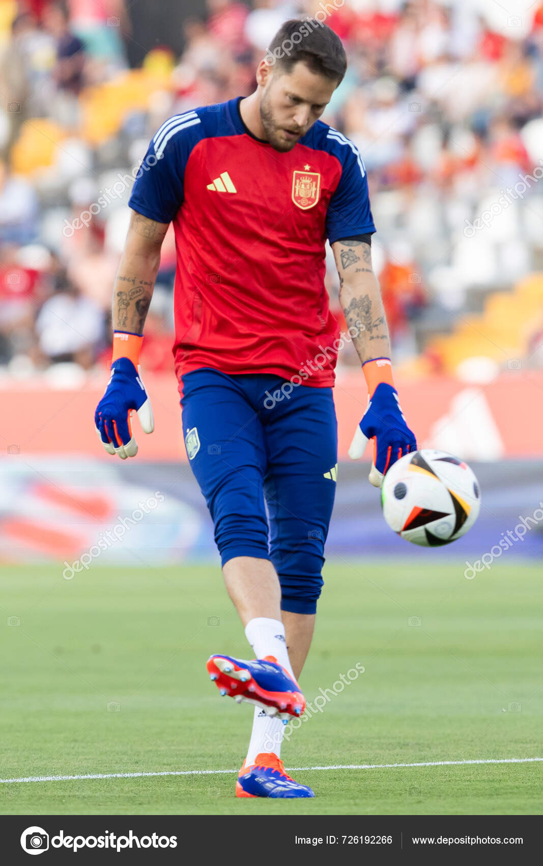 Badajoz Espanha Junho 2024 Time Futebol Espanhol Joga Amistoso Contra ...