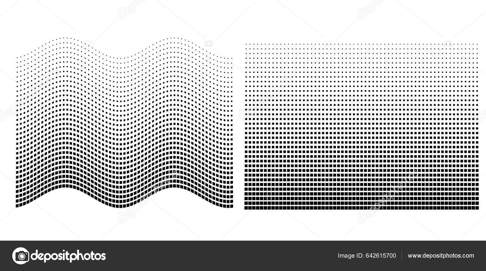 Set Design Elements Halftone Dot Pattern White Background Vector ...