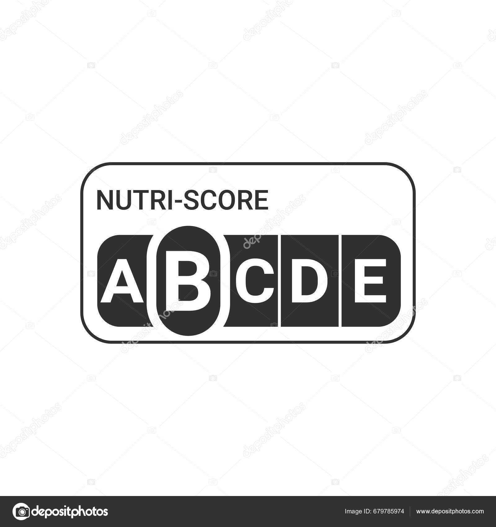Nutri Score Icons Nutrition Label Packaging Symbols Stock Vector by ...