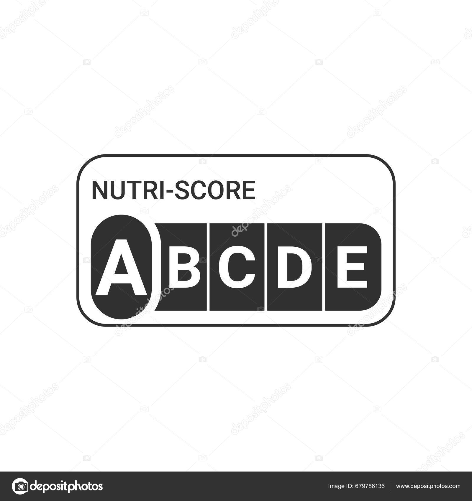 Nutri Score Icons Nutrition Label Packaging Symbols Stock Vector by ...