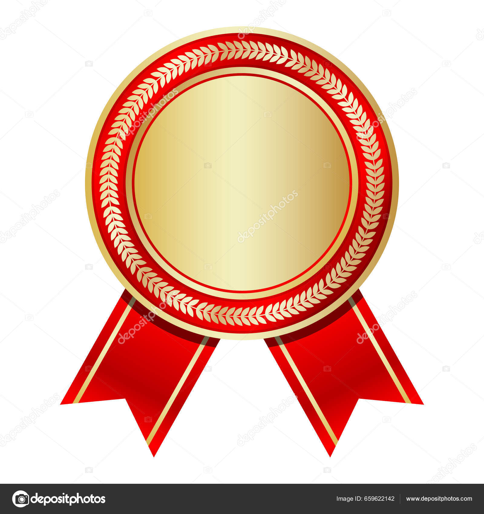 Golden Medal Red Ribbon Gold Badge Red Ribbon Blank Gold Stock Vector ... Golden Medal Red Ribbon Gold Badge Red Ribbon Blank Gold Stock Vector ...