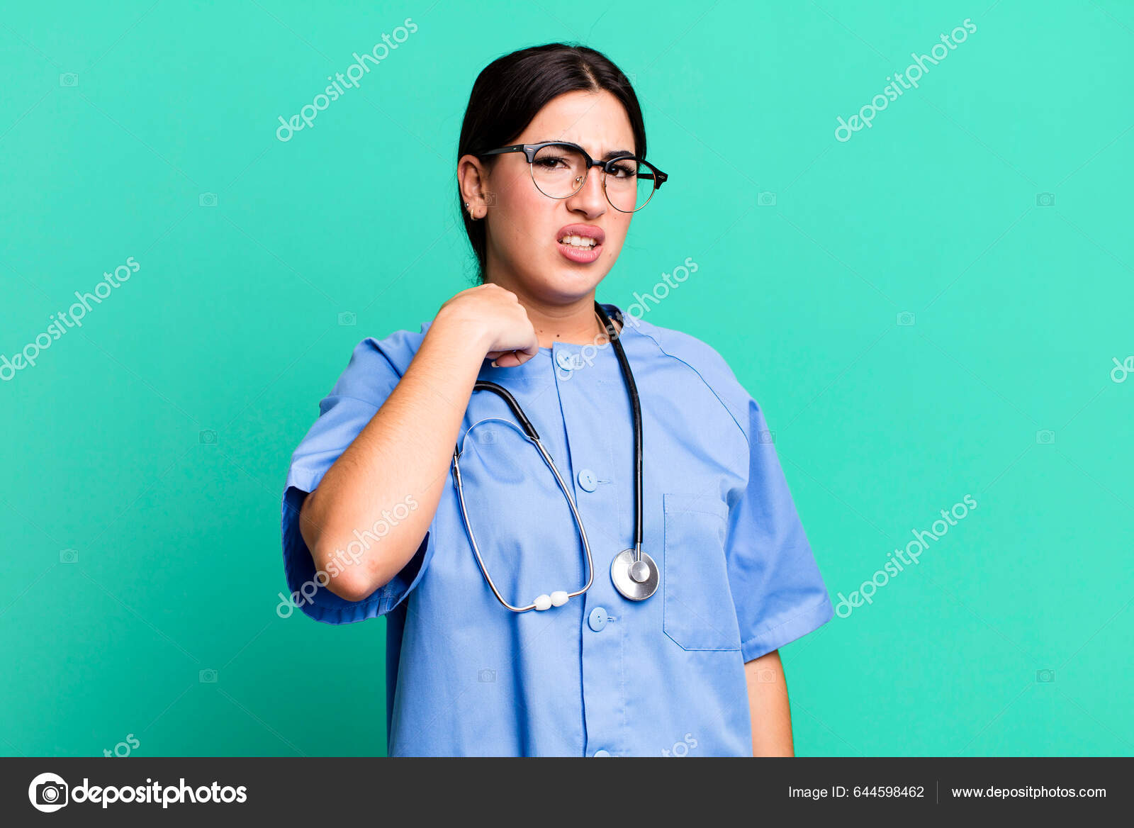 Nurse On Phone Frustrated