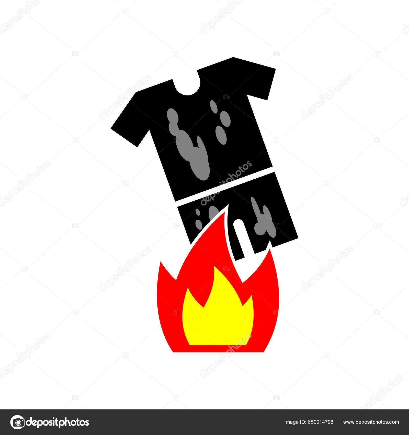 Quemar Ropa Sucia Después Ataque Nuclear Firme Después Una Explosión ...