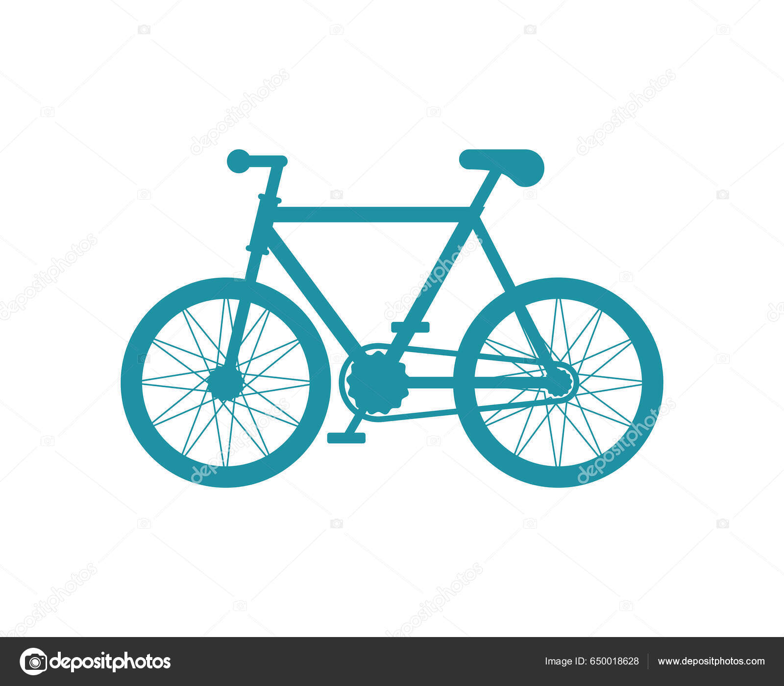 Bike Isolated Bicycle Sign Vector Illustratio Stock Vector by ...