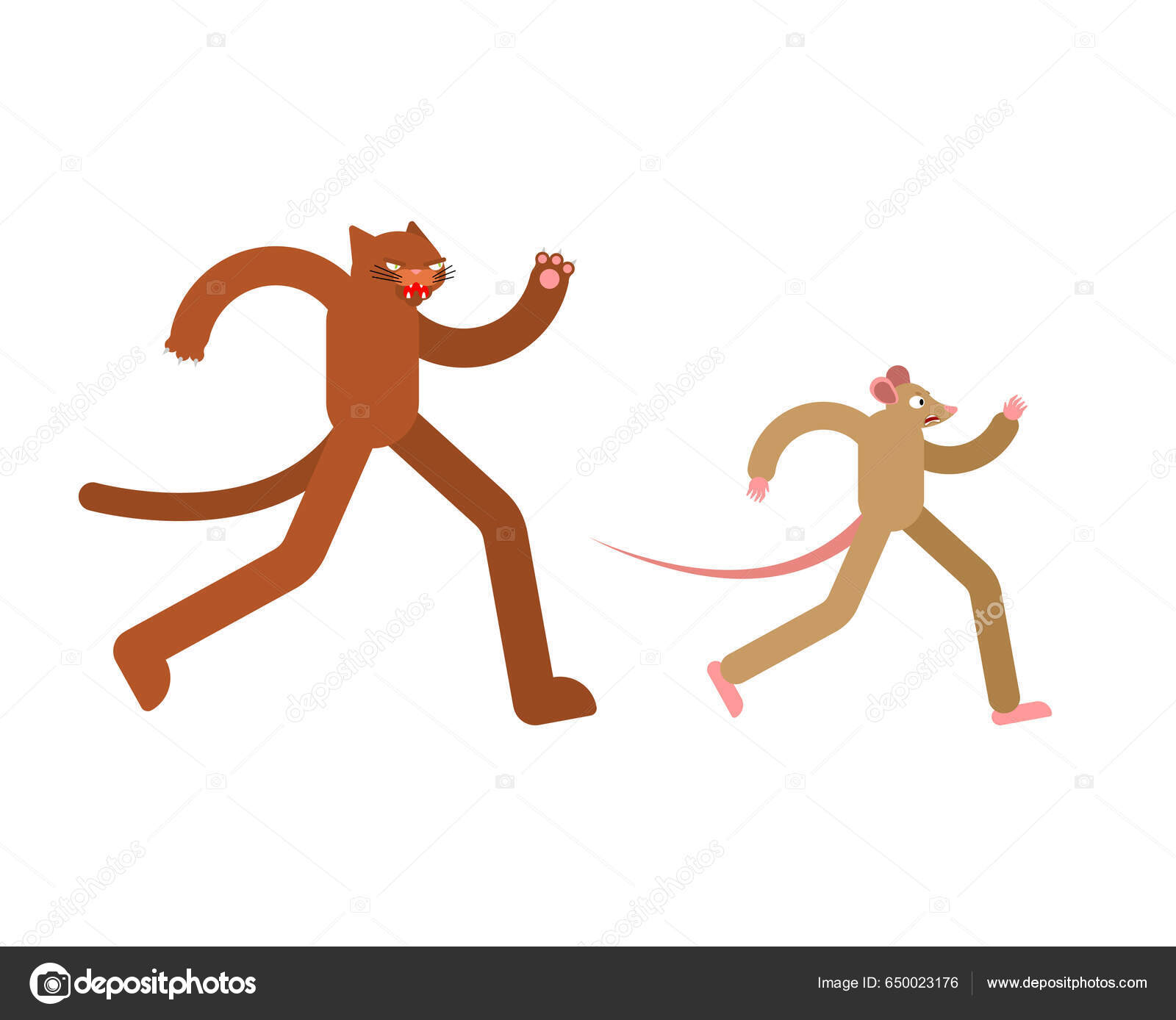 Cat Chasing Mouse Cartoon