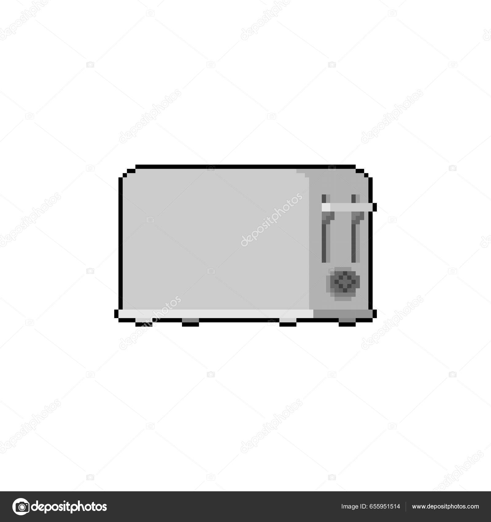 Toaster Pixel Art Isolated Bit Pixelated Vector Illustration Stock ... Toaster Pixel Art Isolated Bit Pixelated Vector Illustration Stock ...