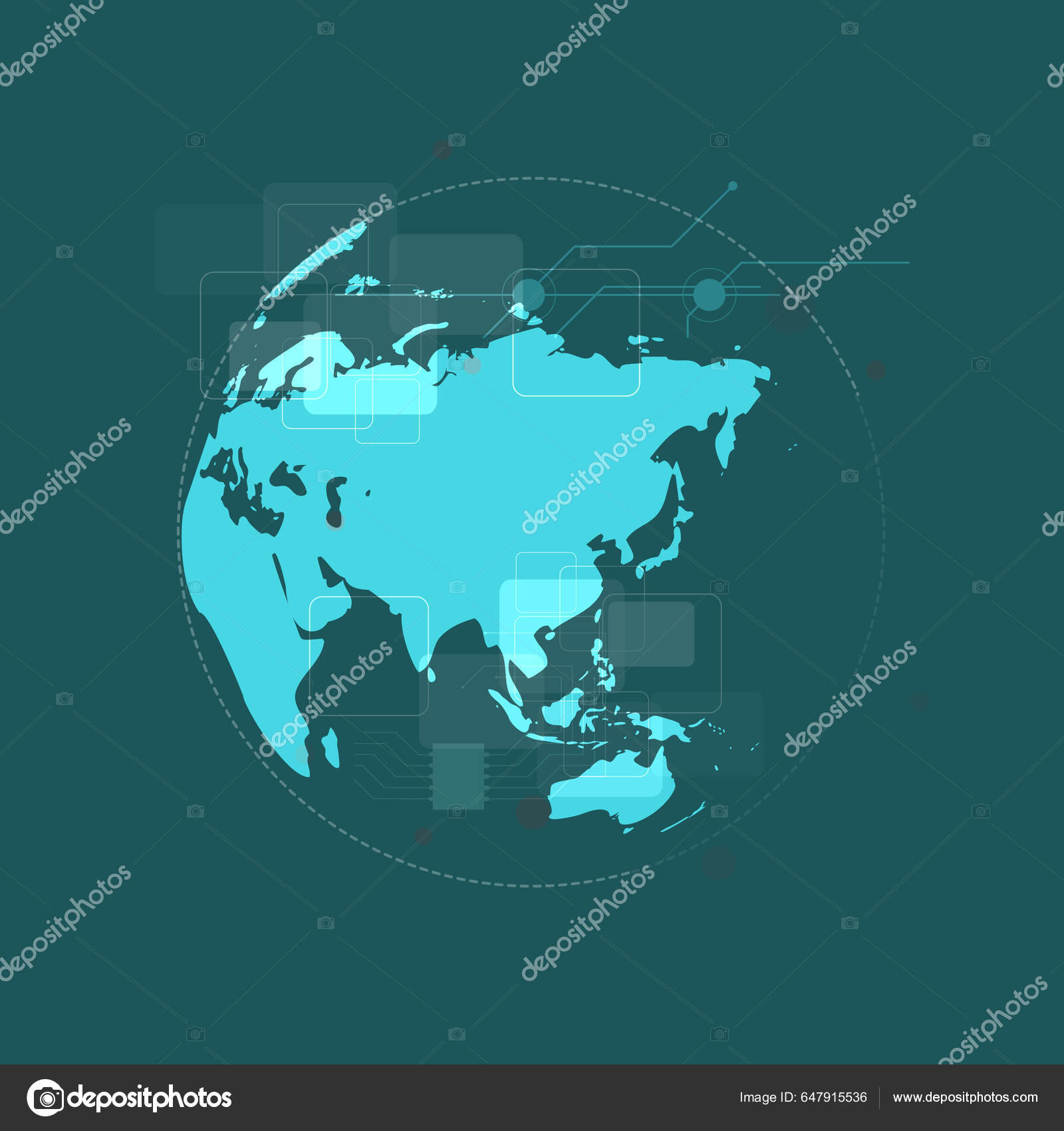 Computer Technology Illustration Tech Digital Technology Concept ...