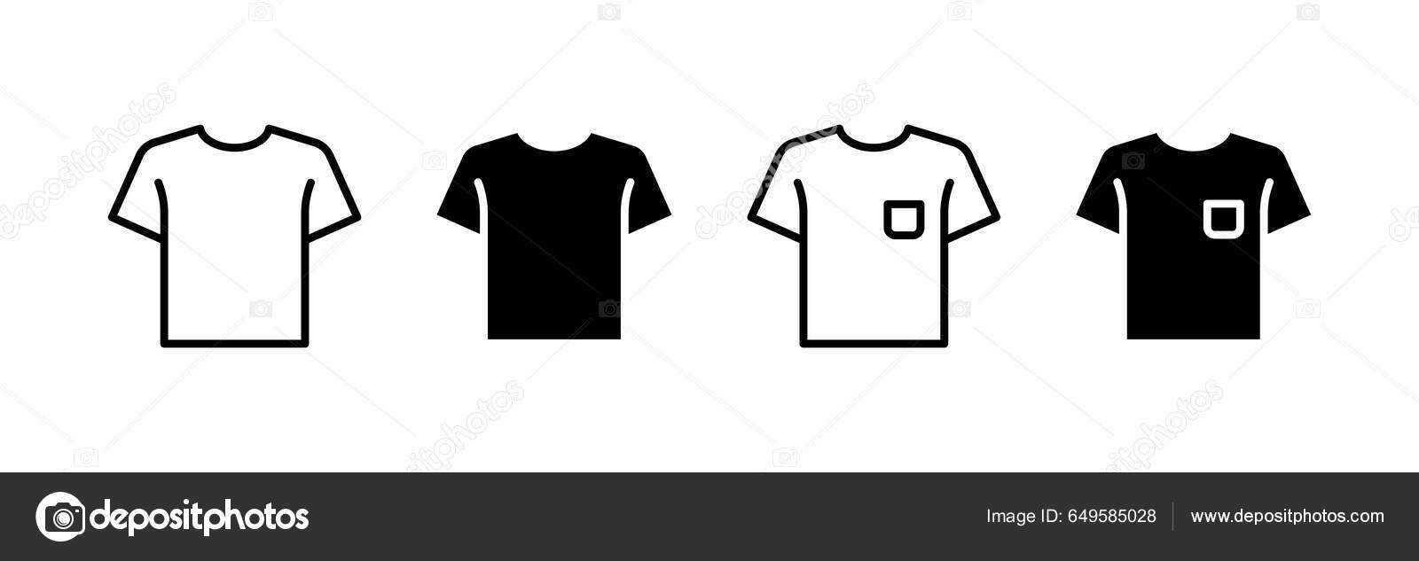 Set Ikon Vektor Kaos Simbol Pakaian Logo Tee Untuk Konsep Vektor Stok ...