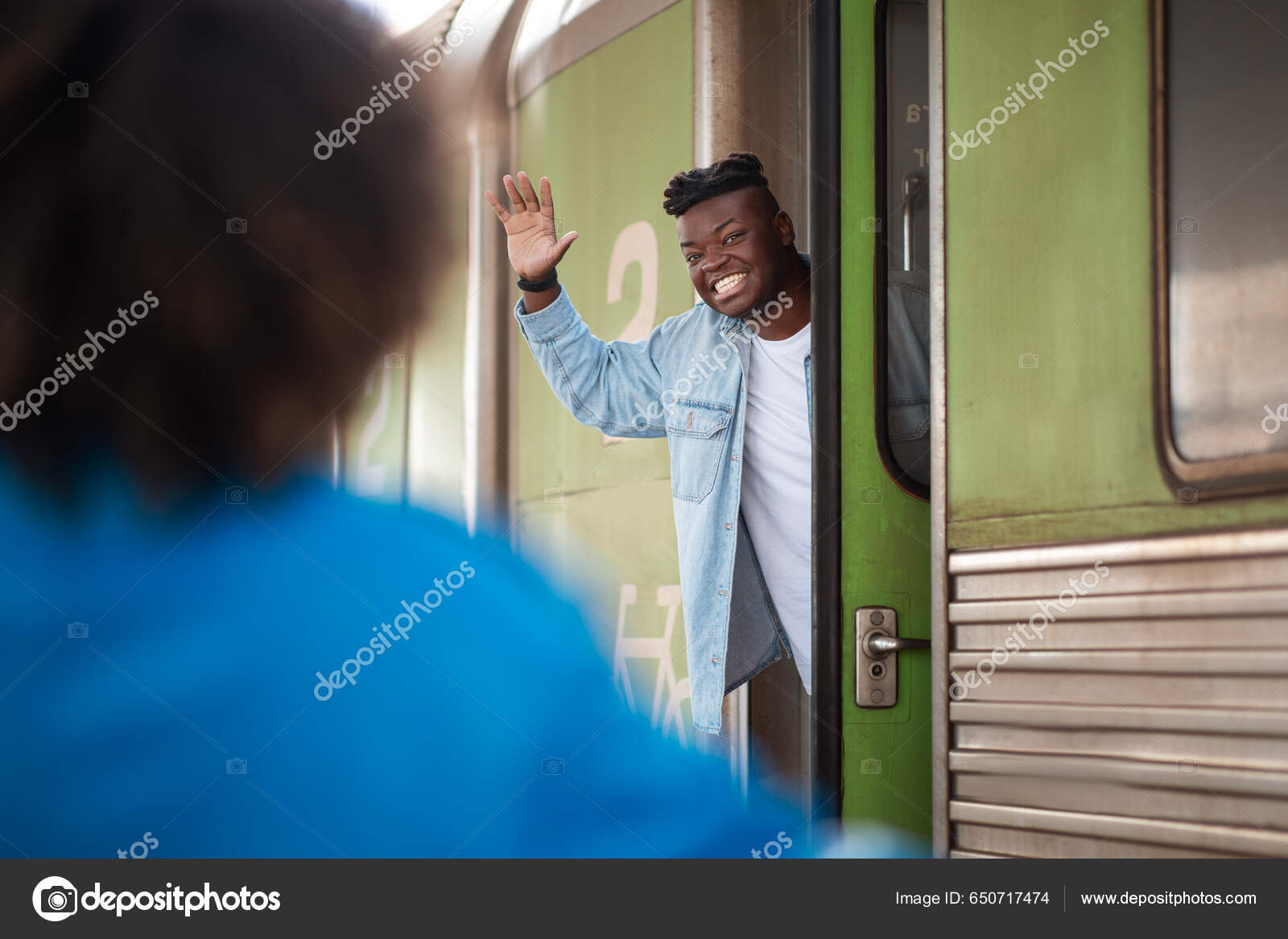 Waving Bye From A Train