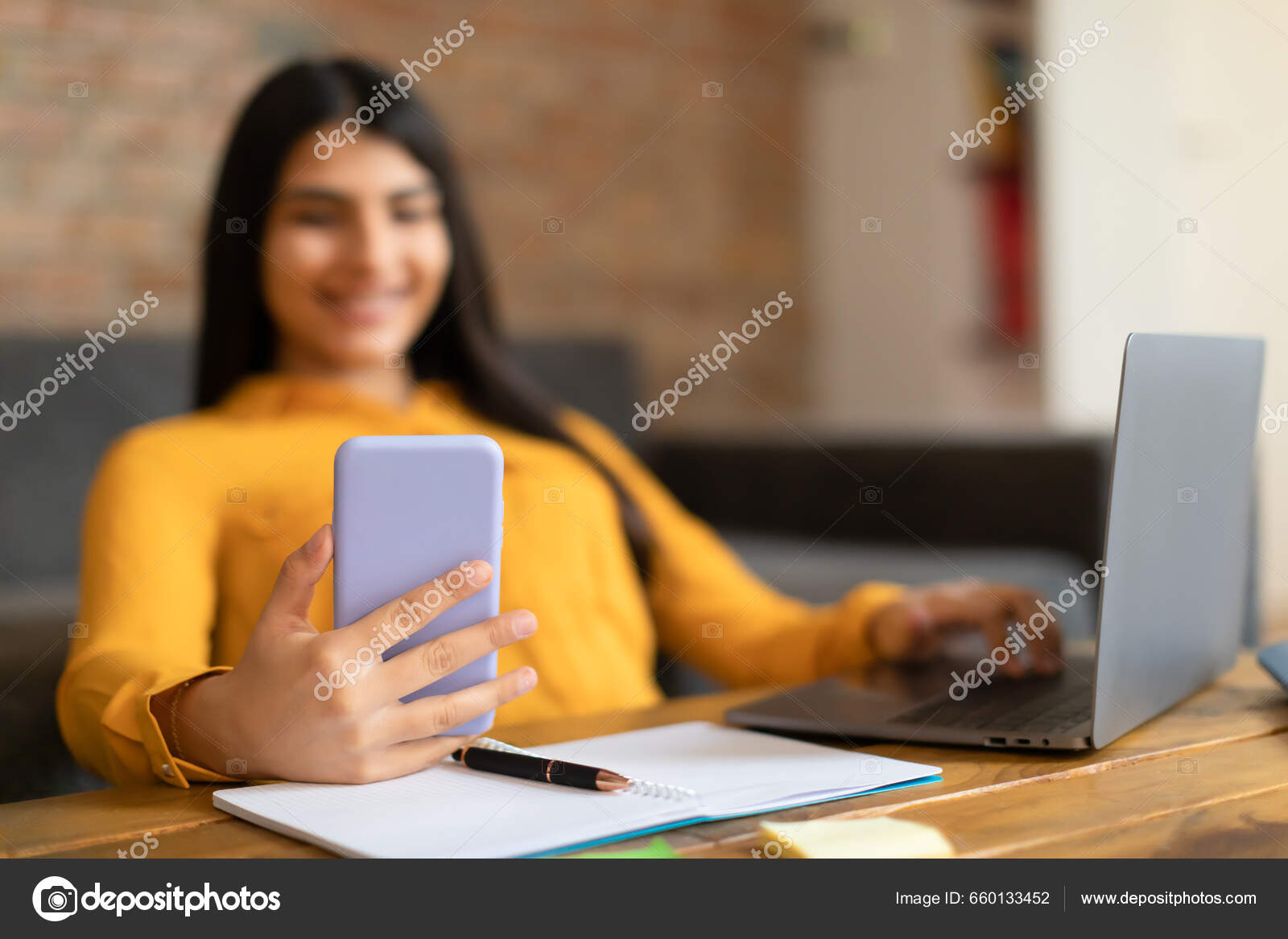 Student Texting Under Desk