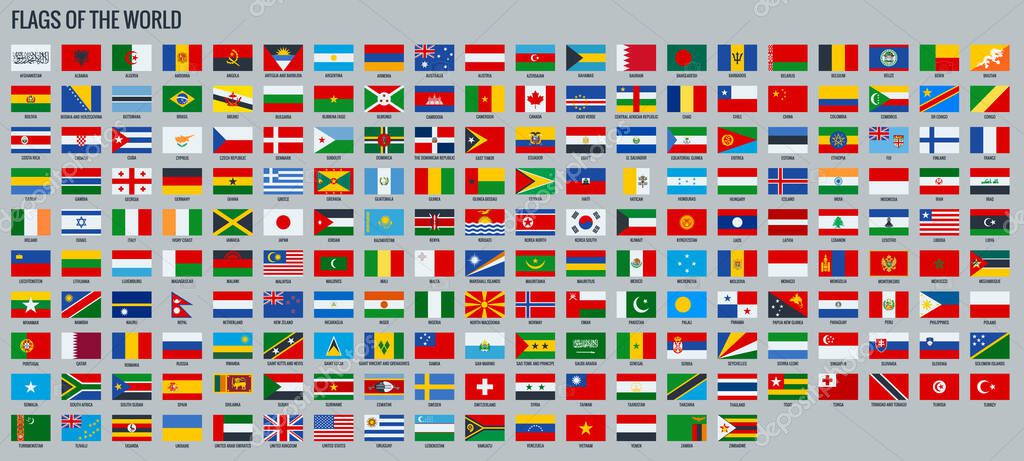 Flags of the World. All official national flags of the world. 2025