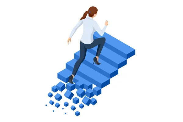 Objetivo isométrico y concepto de logro objetivo. Esperanza al éxito en negocio, logro o ...