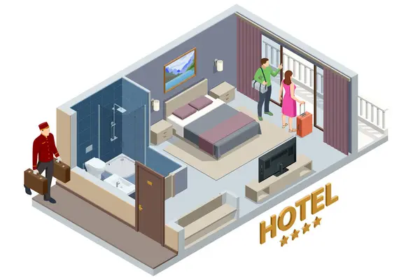 Cartoon hotel Vector Images | Depositphotos