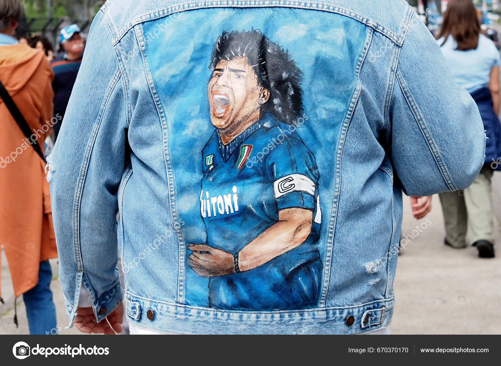 Napoli Fans Celebrate Almost Victory Championship Street Match Italian ...