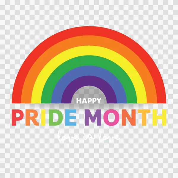 Pride Month June Lgbtq Symbols Pride Flag Rainbow Colors Human Stock Vector by ©nutcoffeestory ...