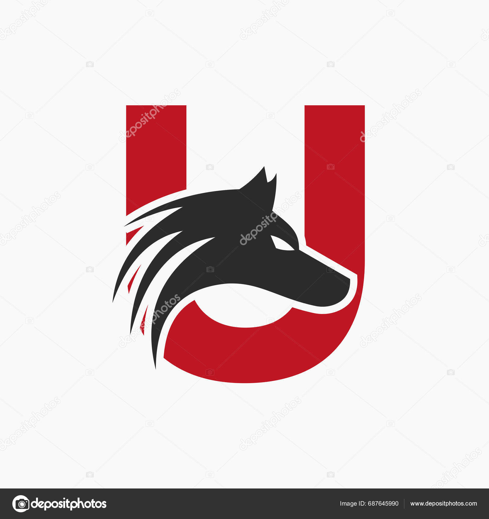 Letter Wolf Logo Wolf Symbol Vector Template Stock Vector by ©pixbold ...