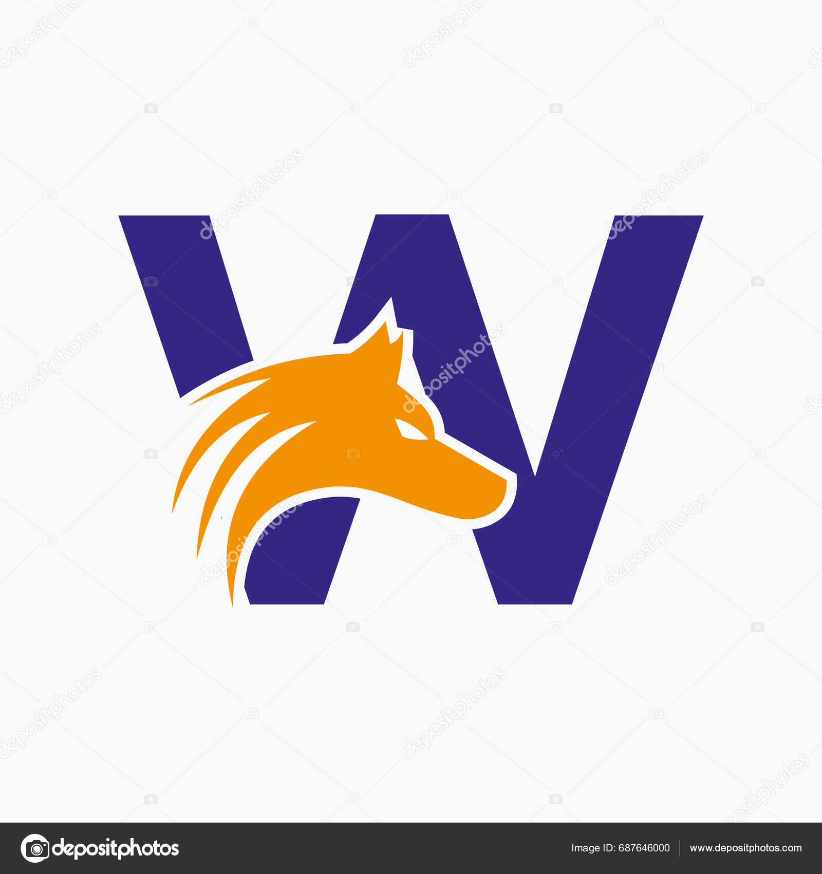 Antico Simbolo Del Lupo