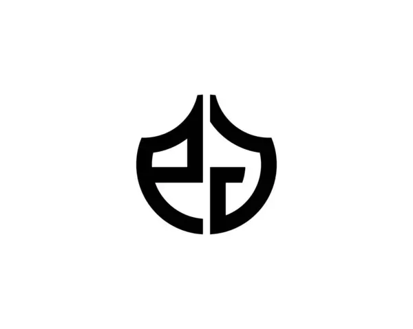Pj logo design Vektor Stok, Ilustrasi Pj logo design Bebas Royalti ...