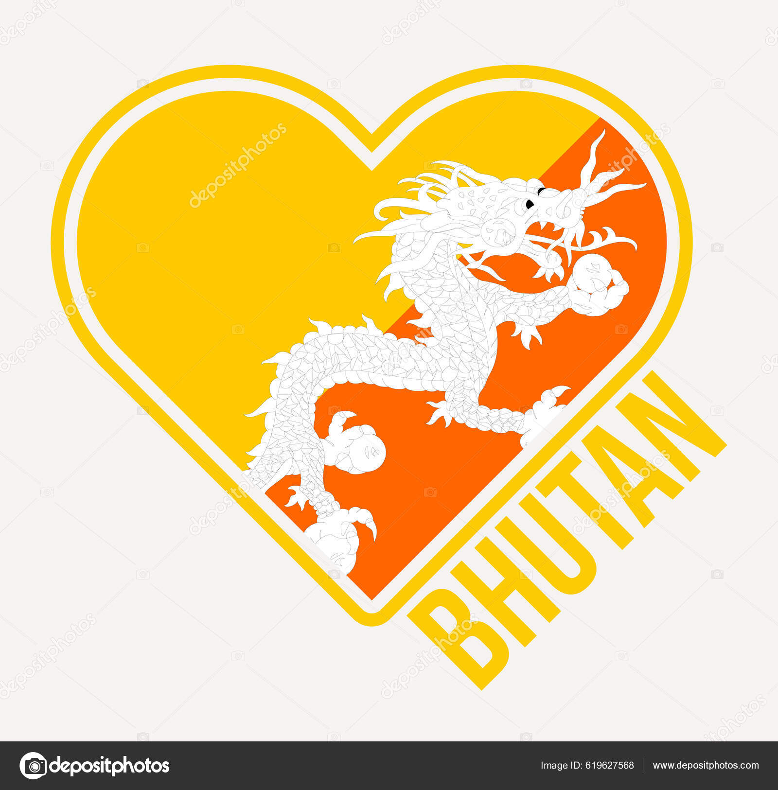 Bhutan Flag Logo