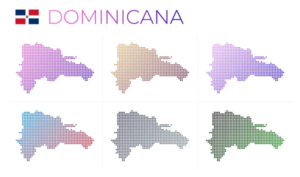 Guyana dotted map set Map of Guyana in dotted style Borders of the country filled with beautiful ...