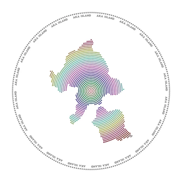 Aka map of the island Vector Art Stock Images | Depositphotos