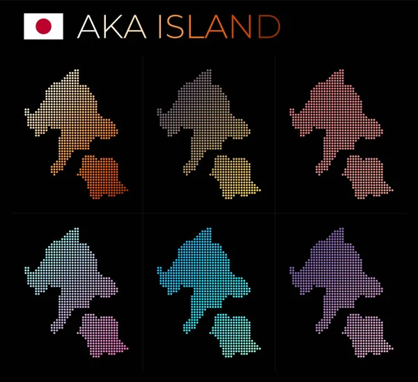 Aka map of the island Vector Art Stock Images | Depositphotos