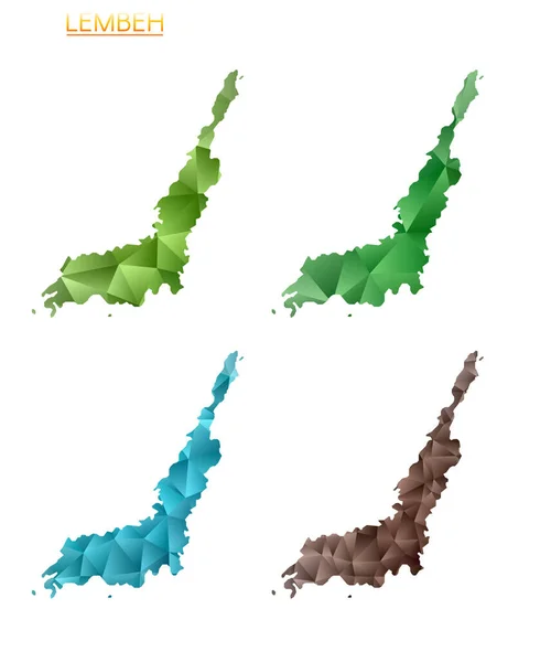 Lembeh island map imágenes de stock de arte vectorial | Depositphotos