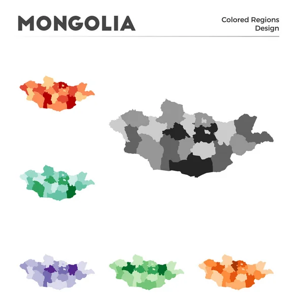 Mongolia infographic map Vector Art Stock Images | Depositphotos
