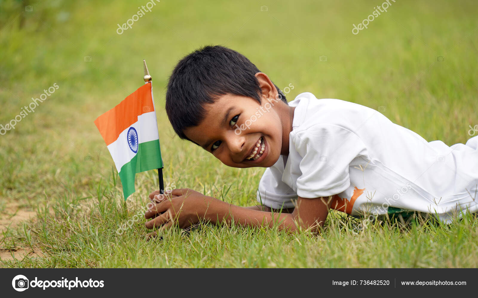 Handsome Cute Little Indian Boy Kid White Ethnic Wear Standing — Stock ...