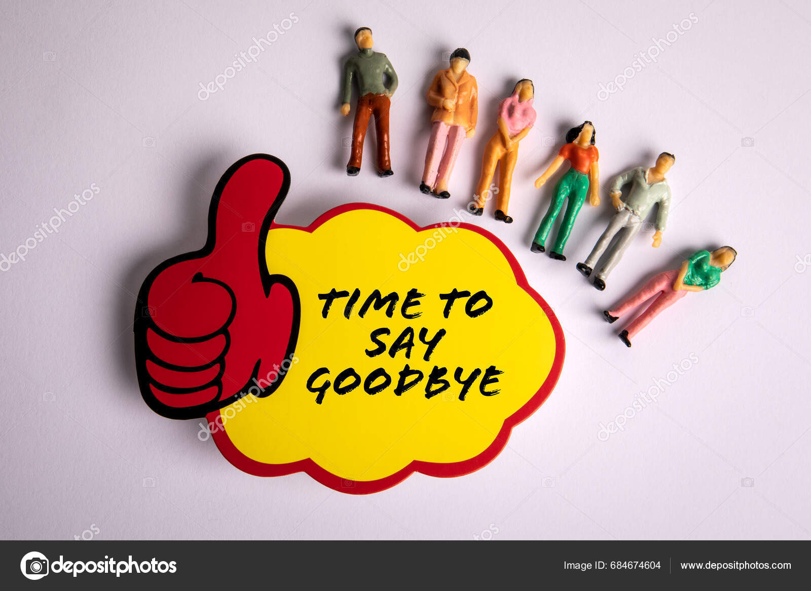 Time Say Goodbye Sticky Note Text White Background — Stock Photo ...