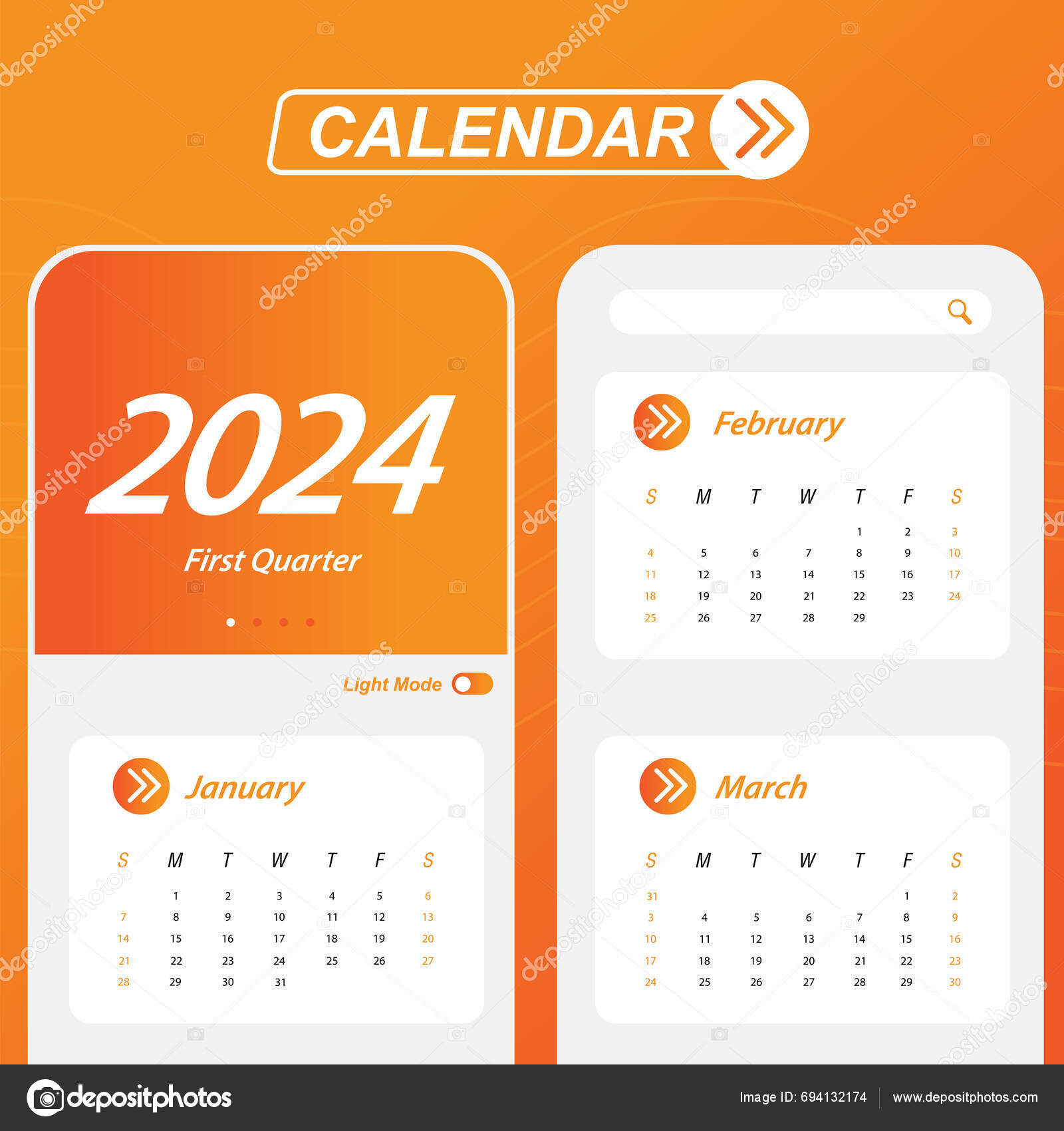 First Quarter 2024 Calendar Stock Vector by ©esbeauda 694132174 First Quarter 2024 Calendar Stock Vector by ©esbeauda 694132174