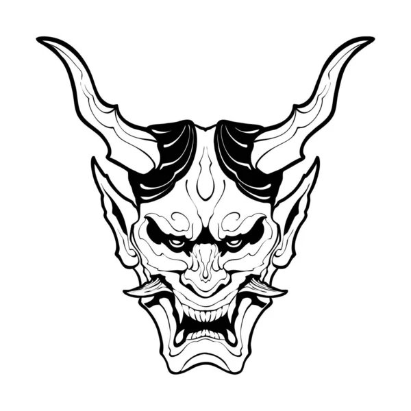 Oni Demon Line Art