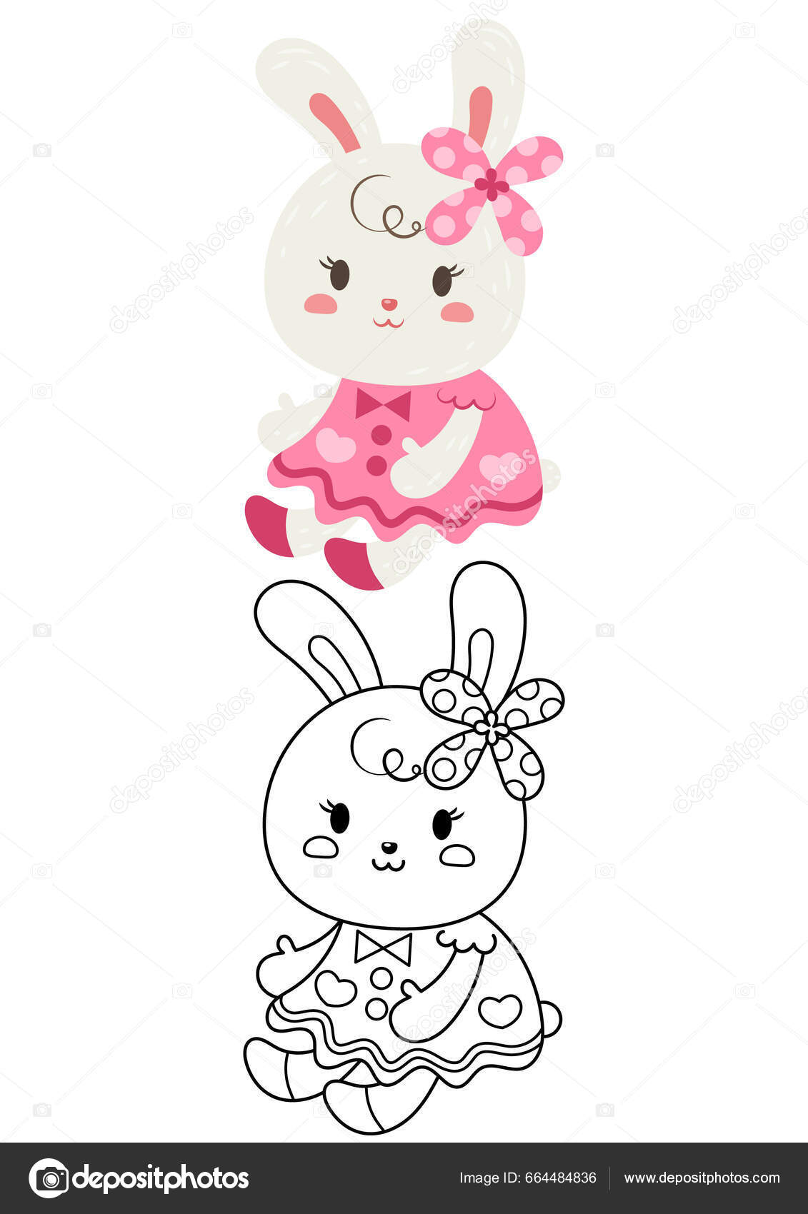 Pupu Söpö Vektori Kuvitus Sarjakuva Eristetty Valkoisella Taustalla ...