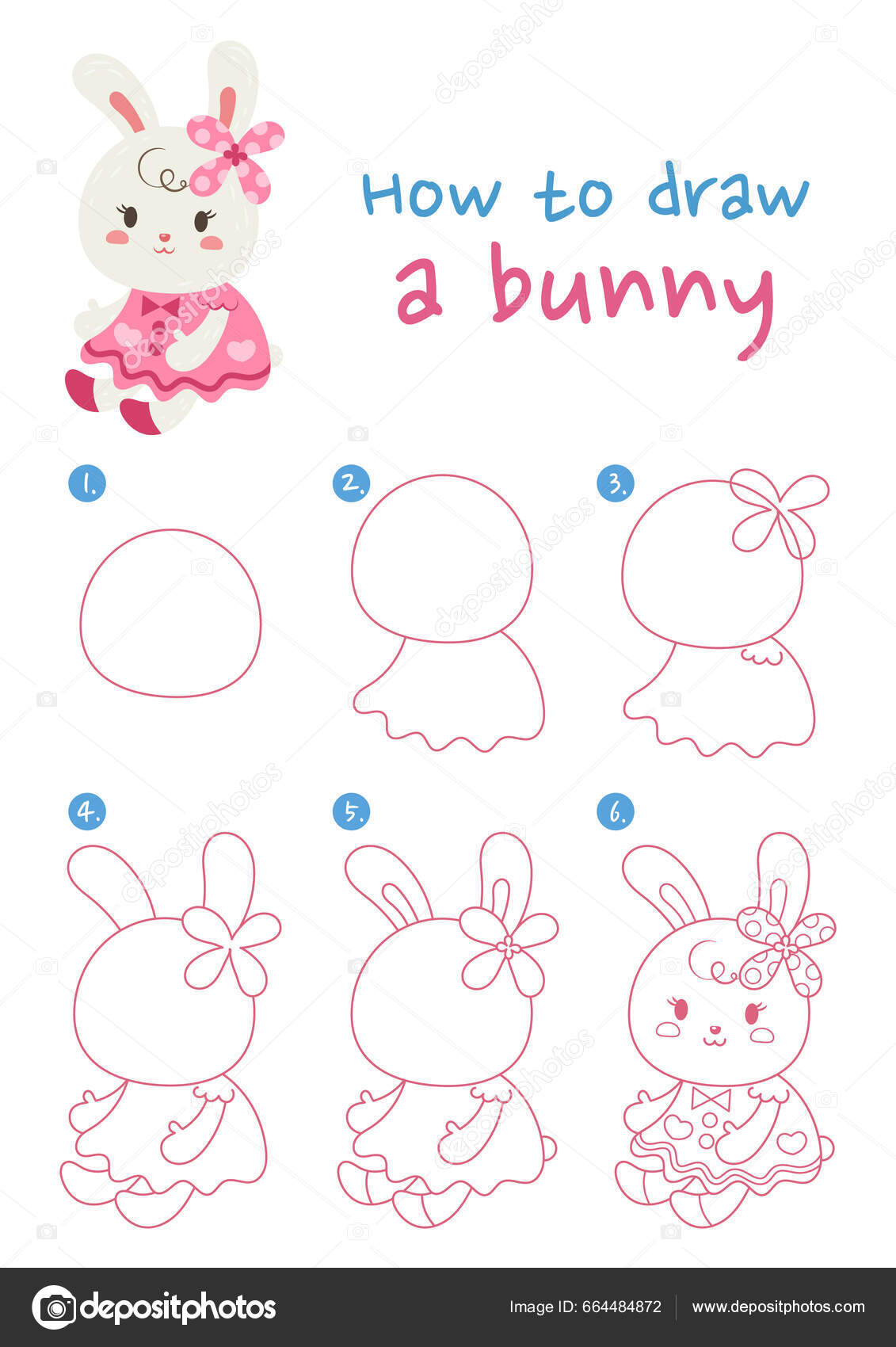 How To Draw Cute Bunnies Step By Step