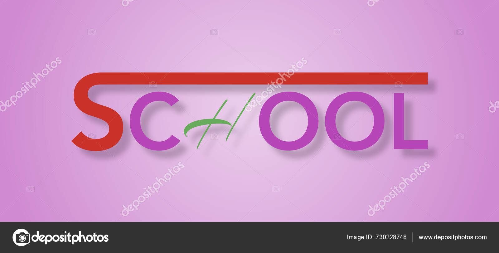 Word School Colorful Gradient Background — Stock Photo © albasu #730228748