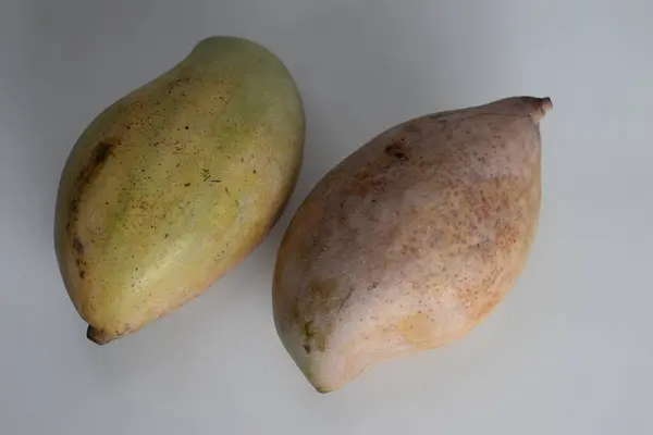 Fresh Large Totapuri Mangoes Sliced Small Pieces Juicy Vibrant Color ...