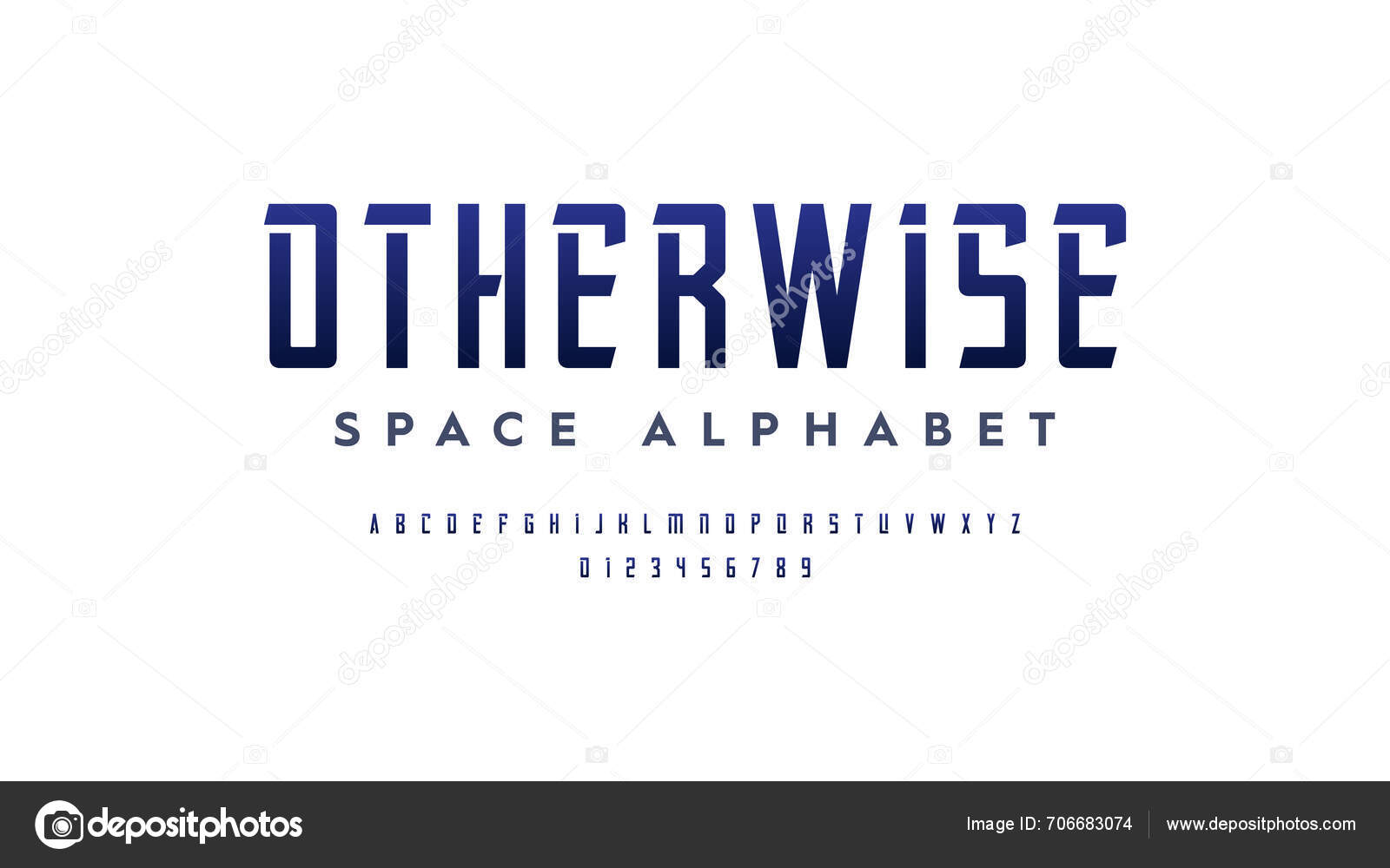 Tipo Letra Space Multiverse Series Fuentes Modern Alphabet Tipografía ...