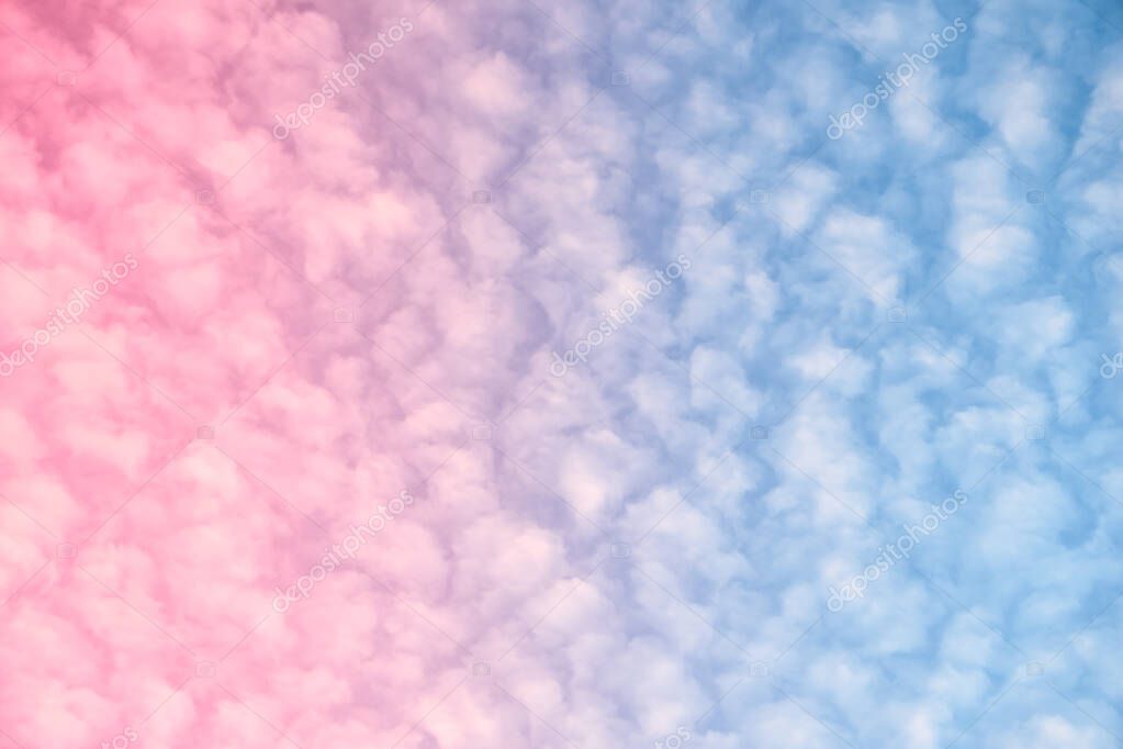 nubes de color rosa brillante, sobre paisajes serenos, fondo, cielo ...