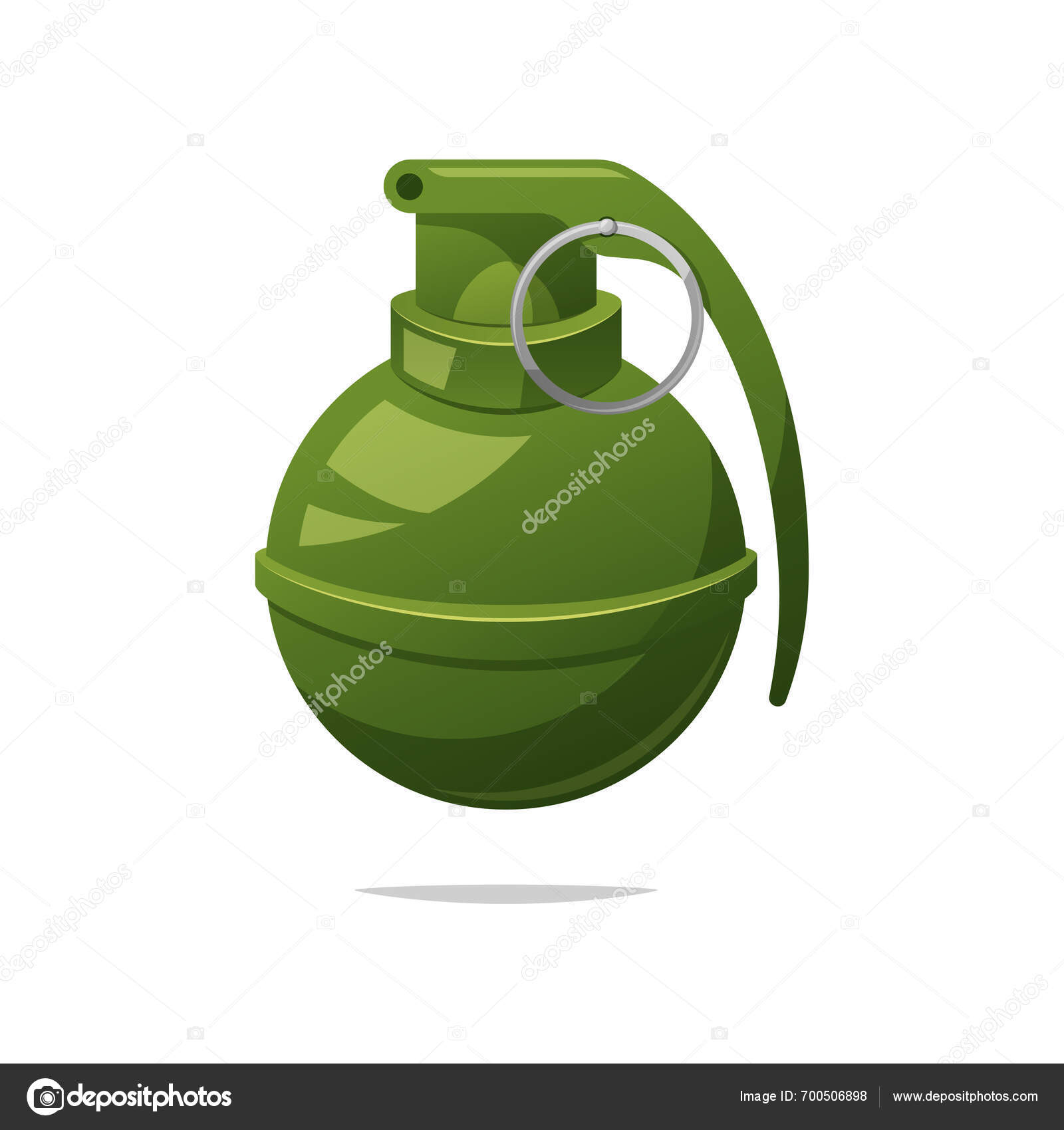Grenade Vector Isolated White Background Stock Vector by ©Mamanz01 ...
