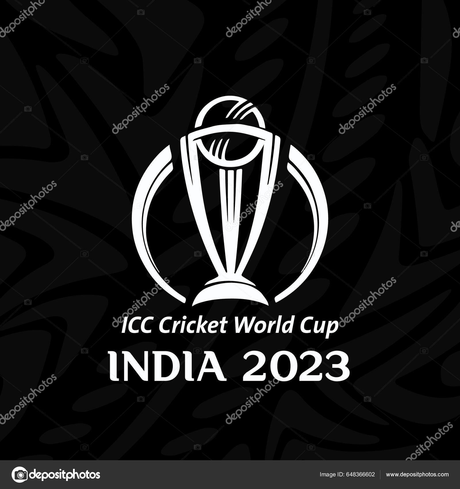 Icc Cricket World Cup 2023 India Vector Illustration Stock Vector Image ...