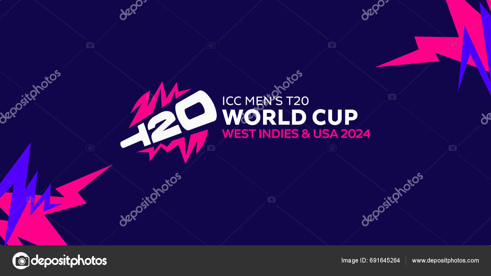 Karachi Pakistan December 2023 Icc Mens T20 World Cup 2024 Stock Vector ...